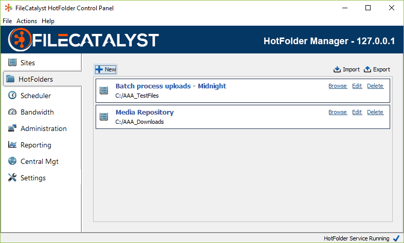 FileCatalyst HotFolder Documentation
